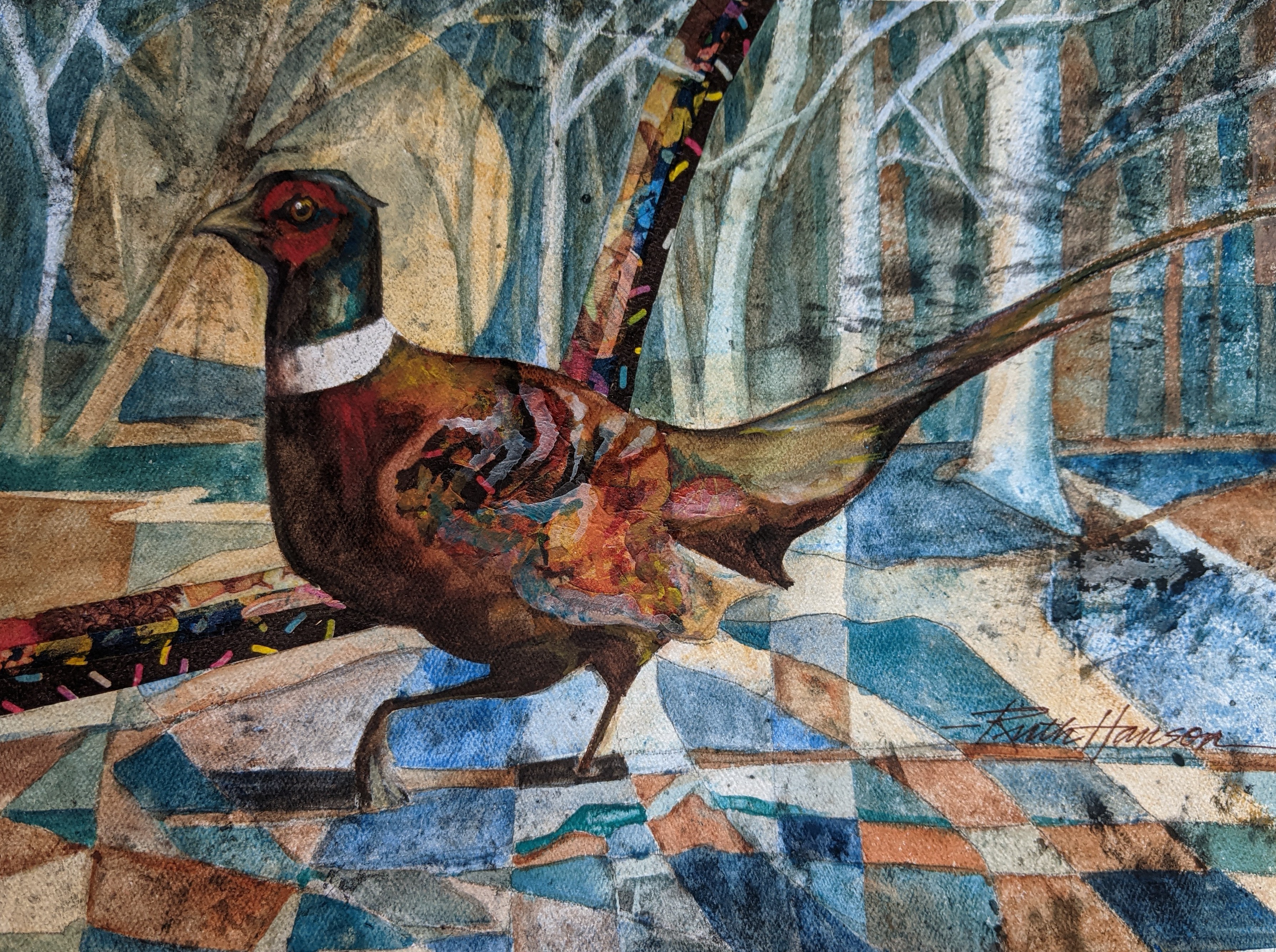 Fiber art and watercolors: Two exhibits featured this winter at Fergus ...